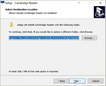 How much space does The Cambridge Reader Windows APP use? – Cambridge ...