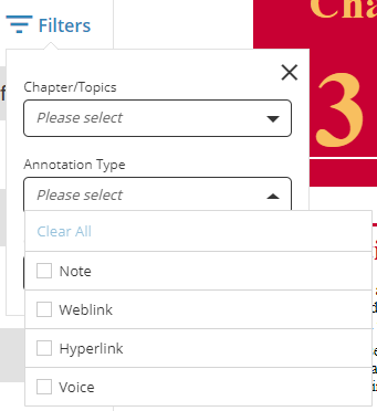 How do I filter annotations on Cambridge Elevate? – Cambridge Elevate